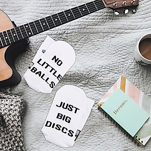 TSOTMO Disc Golf Socks Golfing Gift Disc Golf Sport Socks Gift For Disc Golf Lover Novelty Sport Socks For Men (BIG DISC)