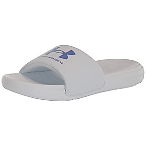 Under Armour Girls' Ansa Fixed Strap, (103) Gray Mist/Gray Mist/Baja Blue, 4, US