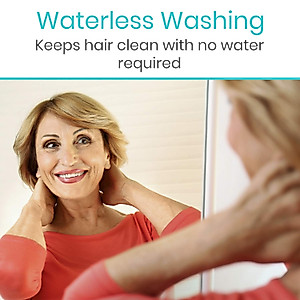 Vive Rinse Free Shampoo (4 Pack) - 16 Ounce Waterless Foam Wash For Elderly, Bedridden Patients, Women, Men - No Water Shower Cap Alternative For Washing Sensitive Skin - For Hospital, Camping, Hiking