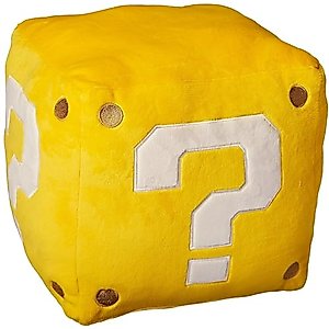 Little Buddy USA Super Mario Series 10" Large Coin Block Pillow Stuffed Plush