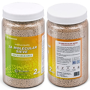 Wisesorb 2 LBS 3A Molecular Sieve Desiccant Beads, Dehumidifier Moisture Absorbers