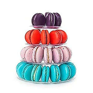 Candora 4-Storey Macaron Display Stand Cake Stand Macaron Tower(2 Sets)