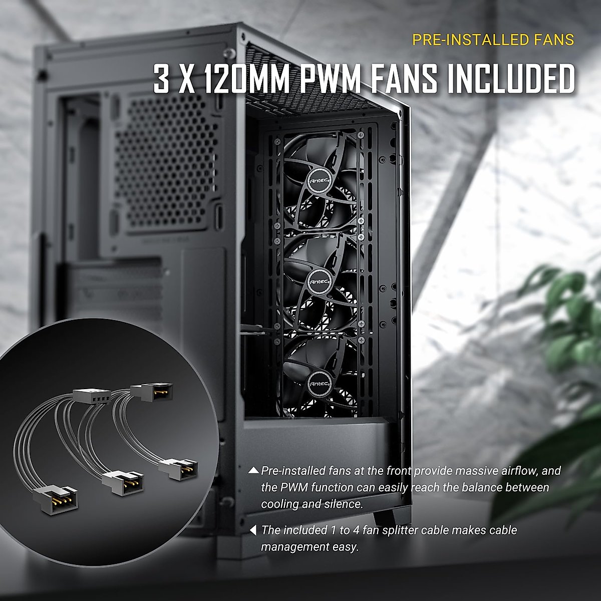 Antec Performance Series P20C, Massive Metal Mesh Front Panel, 3 x 120mm PWM Fans, Type-C 3.2 Gen2 Ready, 2 x 360 mm Radiator Simultaneously, GPU Bracket, Mid-Tower E-ATX PC Case
