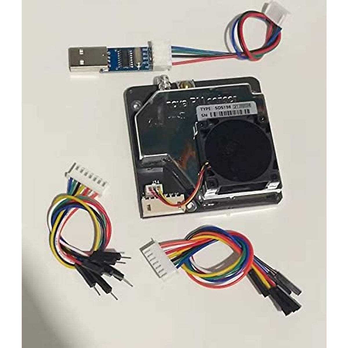 jujinglobal sds198 pm10 air Sensor with ch340 TTL moudle and 2 Types Cable Male Female for arduino Raspberry pi
