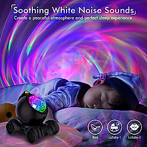 Rossetta Galaxy Projector, Star Lights for Bedroom with Remote Control, Bluetooth Speaker and White Noise, Night Light Projector for Kids Adults Gaming Room, Party, Home Theater, Ceiling, Room Decor