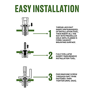 Hillman 59126 Short Jack Nuts (1/4"-20) - 15 Pieces , Zinc