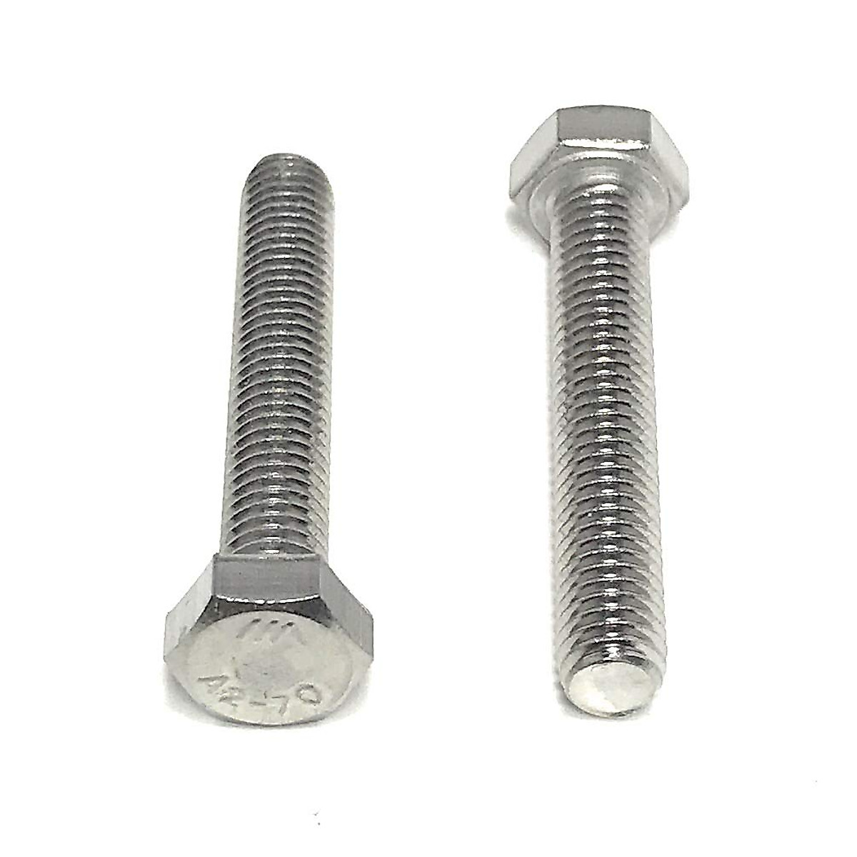 M5-.80 X 30 Hex Head Cap Screw Hex Bolts DIN933 (M5x30) Full Thread A2-70 Stainless Steel (25 Pieces)