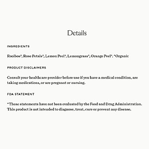 Sakara Detox Tea, 20 Bags - Herbal Tea with Rose Petals, Lemon Peel, Lemongrass, Orange Peel, & Rooibos, Organic Tea Bags for Digestive Health, Caffeine Free Tea, Digestive Tea