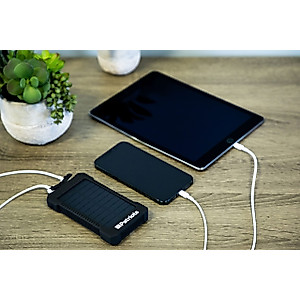 4Patriots 4-Pack Patriot Power Cell Bundle: Portable Solar Power, Rechargeable Battery 2 USB Ports, 8,000 mAh Lithium Polymer Battery, LED Flashlight, Great for Hiking or Emergencies