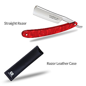 Straight edge razor men without stabilizer barber straight razor with acrylic handle shaving safety razor