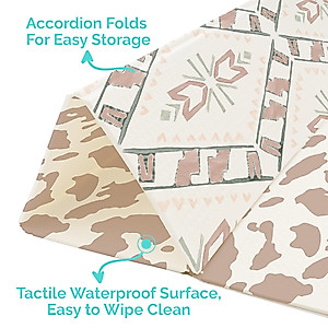 JumpOff Jo Baby Play Mat - Large Folding Foam Play Mat for Infants, Babies, Toddlers, Waterproof, Double-sided (70" x 59") - Westbound