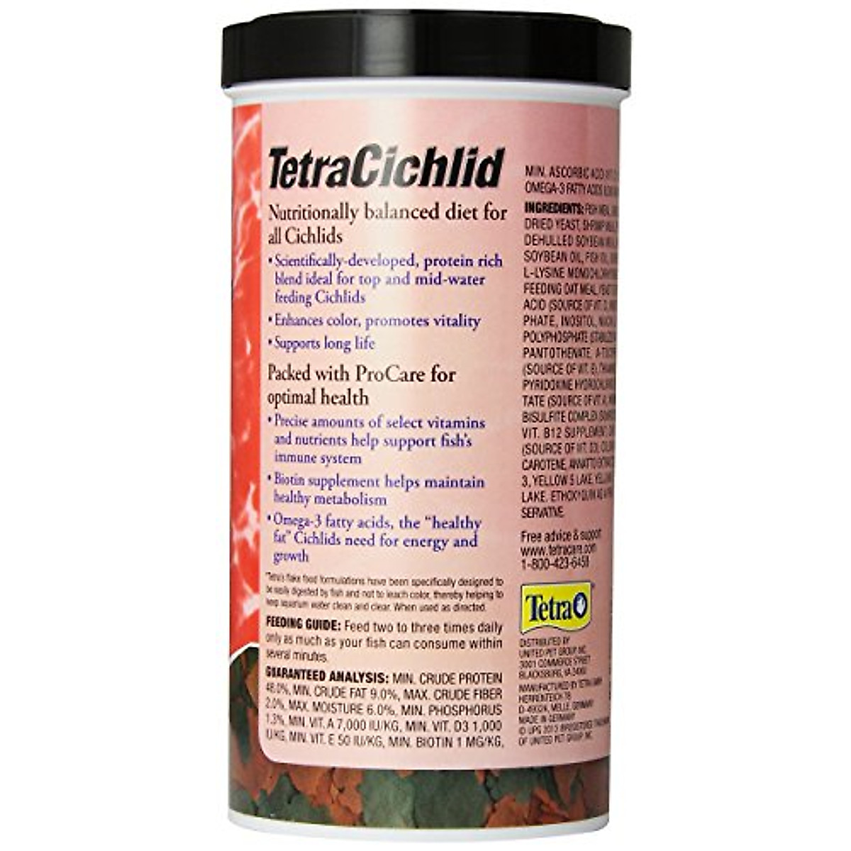 Tetra USA Tetra Cichlid Flakes Food -- 5.65 oz.