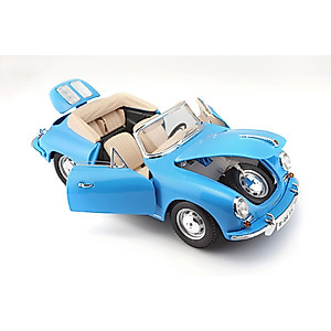 Bburago 1:18 Scale 1961 Porsche 356B Cabriolet Diecast Vehicle (Colors May Vary)