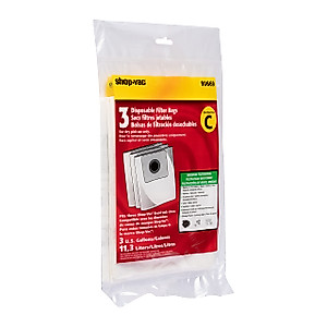 Shop-Vac 90669 Genuine 3 Gallon All Around Collection Bag, Vacuum Bags (3 Pack)