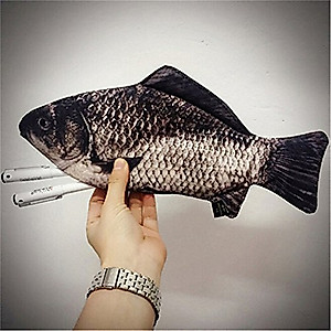 Gotoole Women’s Creative Pen Bag Fish Shape Penceil case Oxford Fabric Zip Wallet