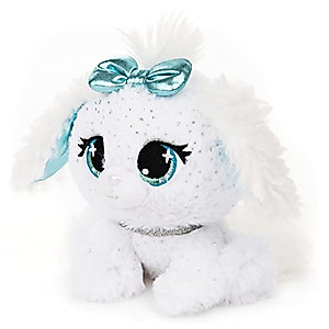 GUND P.Lushes Designer Fashion Pets Bianca Blings Premium Puppy Dog Stuffed Animal, White and Blue, 6”