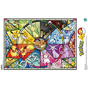 Buffalo Games - Pokémon - Eevee's Stained Glass - 500 Piece Jigsaw Puzzle