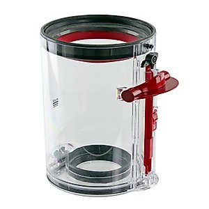 Dyson SV12 Motorhead and V10 Allergy Small Dust Bin, Clear/Red