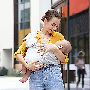Baby Wrap Carrier and Ring Sling, Adjustable Mesh Baby Wrap for Infant, Infant Sling for Infant, Newborn, Kids and Toddlers