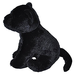 Wild Republic Jaguar Black, Cuddlekins, Stuffed Animal, 12 inches, Gift for Kids, Plush Toy, Fill is Spun Recycled Water Bottles