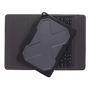 ZAGG Rugged Messenger for iPad Pro 10.5" & Pad Air 10.5" (Gen 3) - 7 Color Backlit Case and Bluetooth Keyboard - Black
