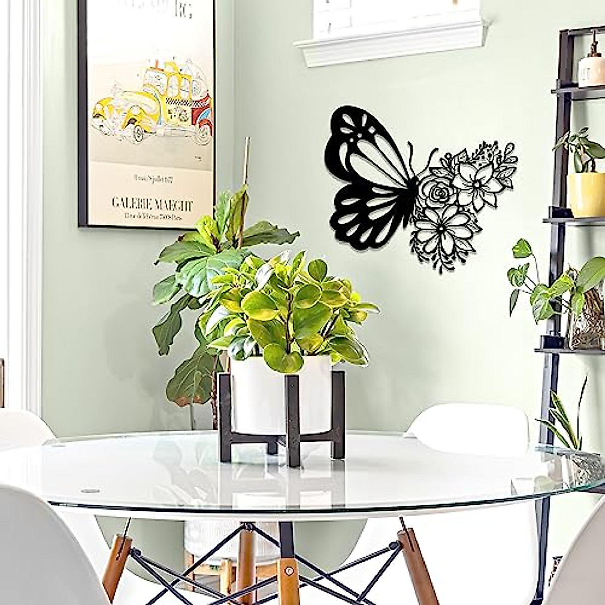 Albnegru Butterfly Wall Art Outdoor Decor, Wall Art Sculpture, Beautify Your Walls, Enhance Your Living Space, Ideal for Living Room, Bathroom, kitchen