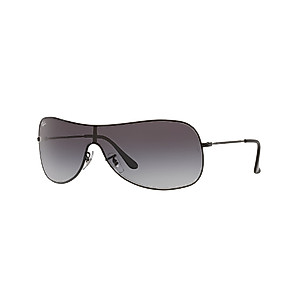 Ray-Ban Men's RB3211 Pilot Sunglasses, Black, 38mm