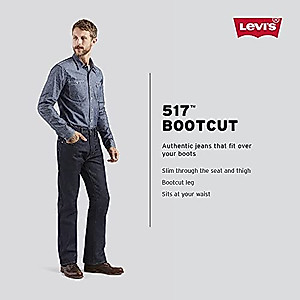 Levi's Men's 517 Boot Cut Jeans, Rinse, 33W x 34L