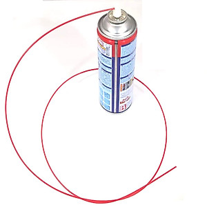 Spray Can Replacement Straws, Replacement Spray Can Extension Straw,Red Plastic Extension Straws,50Inches. (10-Count)