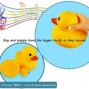 Umbresen 9 Pcs Bath Duck Toy Yellow Rubber Ducks Preschool Bathtub Duckies Gift for Baby Shower Infants Toddlers kids Car Pool Floaty Halloween Christmas Adults Party Favors Carnival Theme Decorations