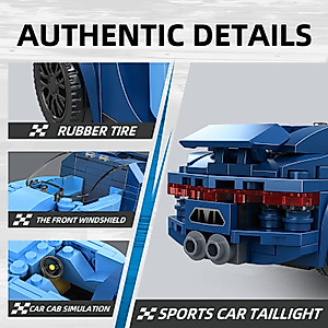 Wange Supercar Building Blocks Toys Speed Champions Racing Car Kit Collectible Sport Cars Model Ideal Gifts (139 Pieces)