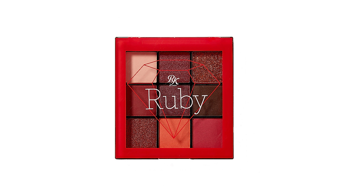 Ruby Kisses Eye Shadow Palette - 9 Vibrant Shadows