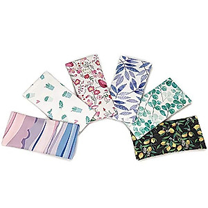 WOW DING 6PCS Eyeglass Pouch, Eyeglasses Cases for Women, Sunglasses Case with Cleaning Cloth, Soft Portable Glasses Pouch Bag