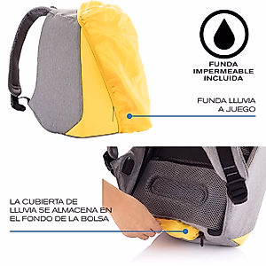 XDDesign Bobby Compact Anti-Theft Laptop USB Backpack Yellow (Unisex Bag)