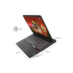 Lenovo IdeaPad Gaming 3 Laptop RTX 3050 NVIDIA| 15.6" FHD Display 120Hz| AMD Ryzen 5 6600H| Windows 11| Wi-Fi 6| Backlit Keyboard| USB C| Webcam| HDMI Cable| Gaming PC (16GB DDR5 RAM |1TB PCIe SSD)