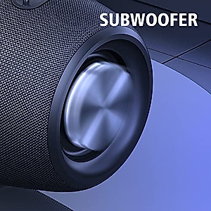 ZEALOT Bluetooth Speakers,75W Portable Bluetooth Speakers with Subwoofer,Speakers Bluetooth Wireless IPX6 Waterproof,50H Play,Deep Bass,Stereo Loud,EQ,Bluetooth Speaker for Party,Beach,Camping(Black)