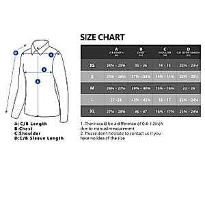 Little Donkey Andy Women's Ultra-Stretch Quick Dry Lightweight Golf Polo Shirts Long Sleeve Moisture Wicking Top UPF50+ Work Tennis Sports, Aqua Gray M