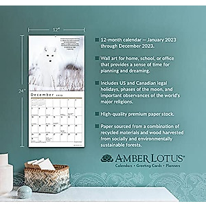 The Power of Now 2023 Wall Calendar: A Year of Inspirational Quotes by Eckhart Tolle | 12" x 24" Open | Amber Lotus Publishing