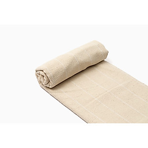 Bulk Monks Cloth with Guide Line - Wholesale Monks Cloth - 10 Yards Long, 60" Wide, 100% Cotton Monks Cloth Fabric Roll Bolt - Rug Making or Punch Needle Project (10 Yards - 360”x60”)