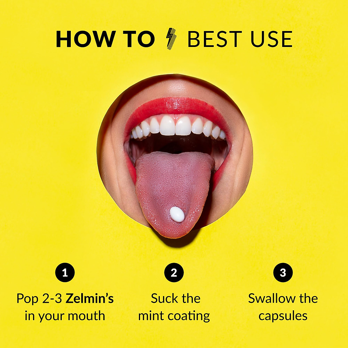 Zelmin's Minty Mouth Breath Freshener - (3 Pack) Long Lasting Bad Breath Treatment for Adults, Instant Freshness Helps with Dry Mouth, Natural Breath Mints for Travel, Alcohol-Free, Keto, Gluten-Free