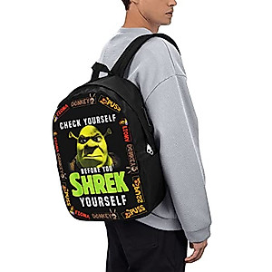 Get Out of My Swamp Backpack Girl'S Boy'S Adult'S 17 Inch Double Strap Shoulder School Bookbag Water Resistant Fits Laptop