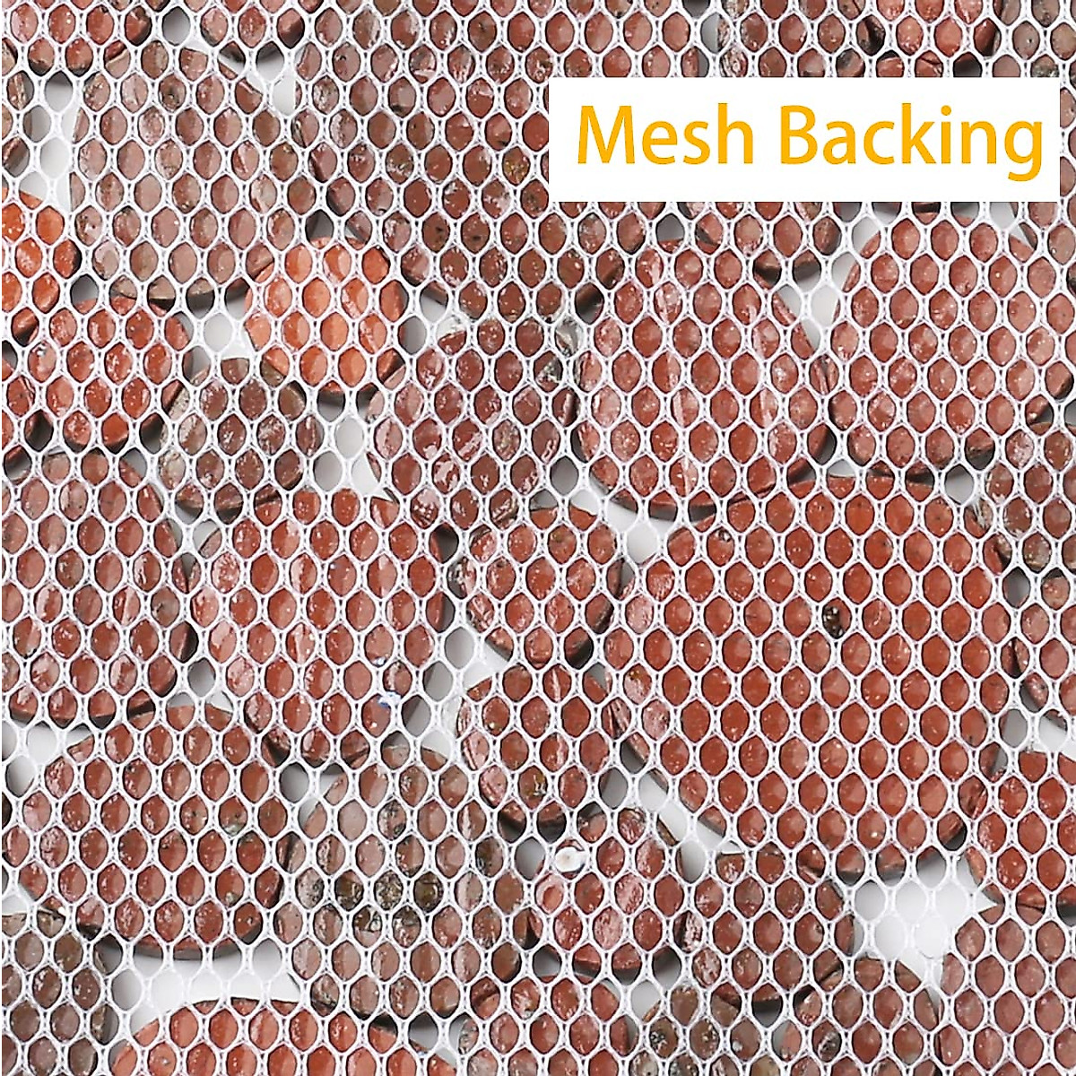 Parrotile Pebble Tile for Shower Floor Aqua Cobalt Blue Mosaic Backsplash Tiles (5 Sheets)