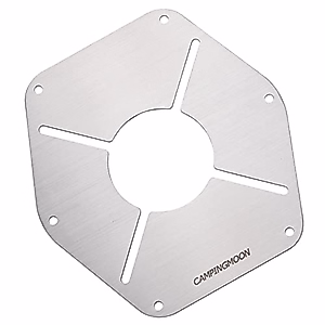 Sosoport Camping Accessories 1pc Stove Heat Shield Barbecue Burner Heat Shield Cooktop Burner Backpacking Stove Cooking Set Stainless Steel Electric Stove Burners Insulation Plate