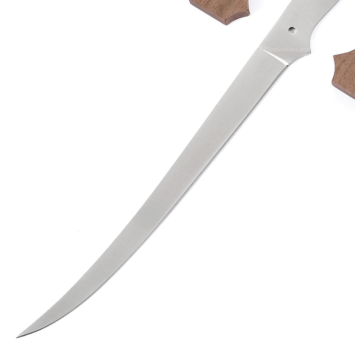 EZSMITH Knife Making Kit - Fisherman's Filet - DIY Fixed Blade - (Blade Blank & Pinstock w/Walnut Handle Scales) - (Gift Boxed) - (USA Design) - (by KnifeKits)