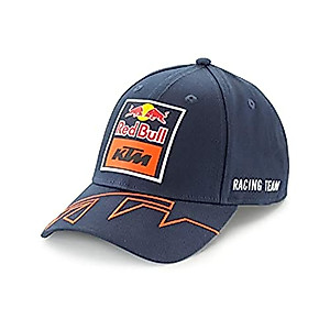 KTM Exclusive Red Bull Replica Team Curved Snapback Cap by New Era Blue