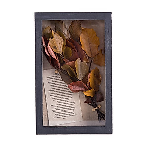 Freezing point Shadow Box Frame 8x12.5 Shadow Box Display Case Cabinet Picture with Linen Back Memorabilia Awards Medals Pin Bouquet Wedding Flower Baby Memory Box for Keepsake Black Large