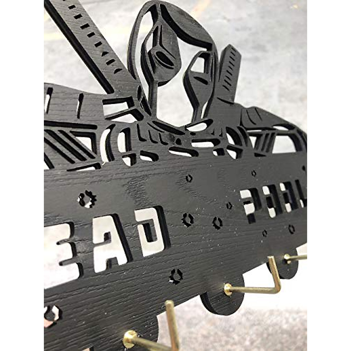 YSdesign Deadpool Key Hooks-Marvel Super Hero Wall Hooks Heavy Duty 20LB(Max),Wade Winston Wilson Wall Décor,Wood Coat Hooks, Key Holder,Key Hanger for Wall、Entryway and Kitchen