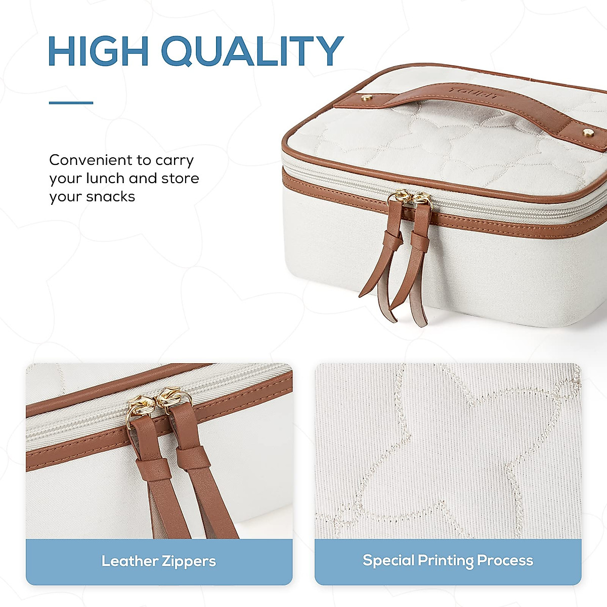 TOURIT Lunch Bag Women Insulated Portable Food Containers Small Lunch Box for Office, Work, Picnic