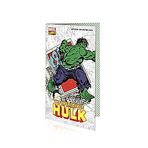 6 24K Plated Comic Book Covers Ingot Collection Featuring The Incredible Hulk in Dazzling Colors, 2.36” x 1.58” x 0.12” - Certificate of Authenticity