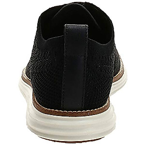 Cole Haan Men's Original Grand Knit Wing TIP II Sneaker, BLACK/IVORY, 10 M US